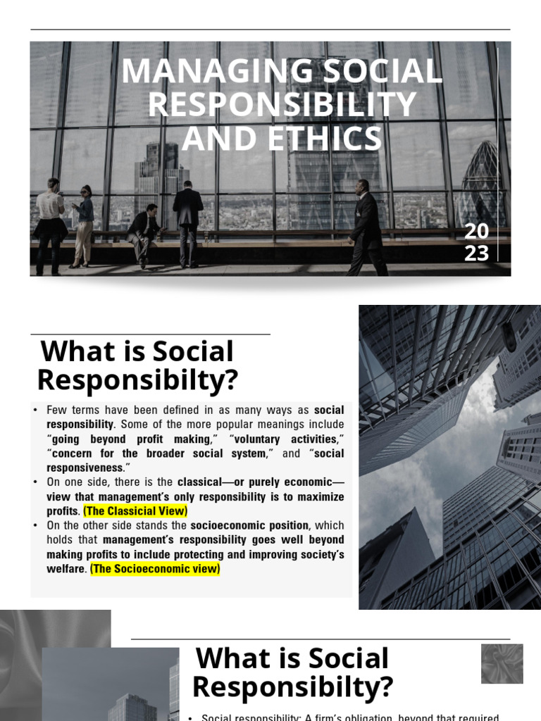 CH 06 - Managing social responsibility and Ethics | PDF | Economies