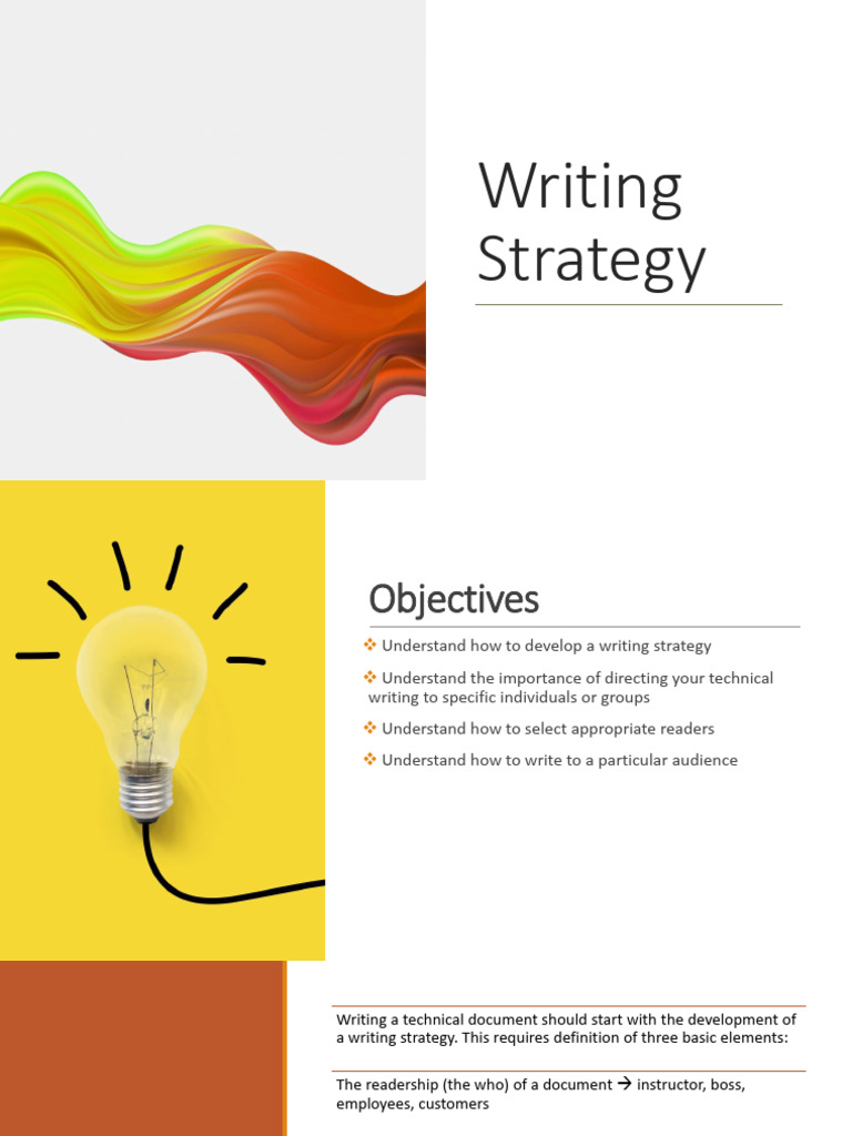 Technical Writing - Writing Strategy | PDF | Communication | Human ...