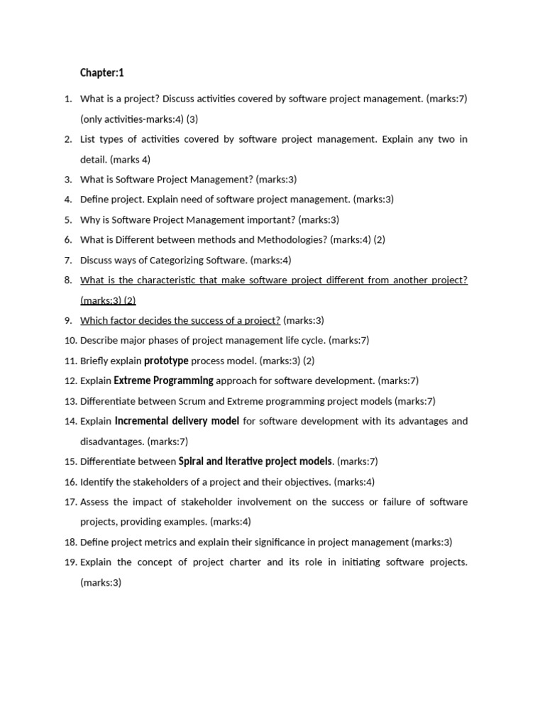 SPM Imp | PDF | Project Management | Software Development Process