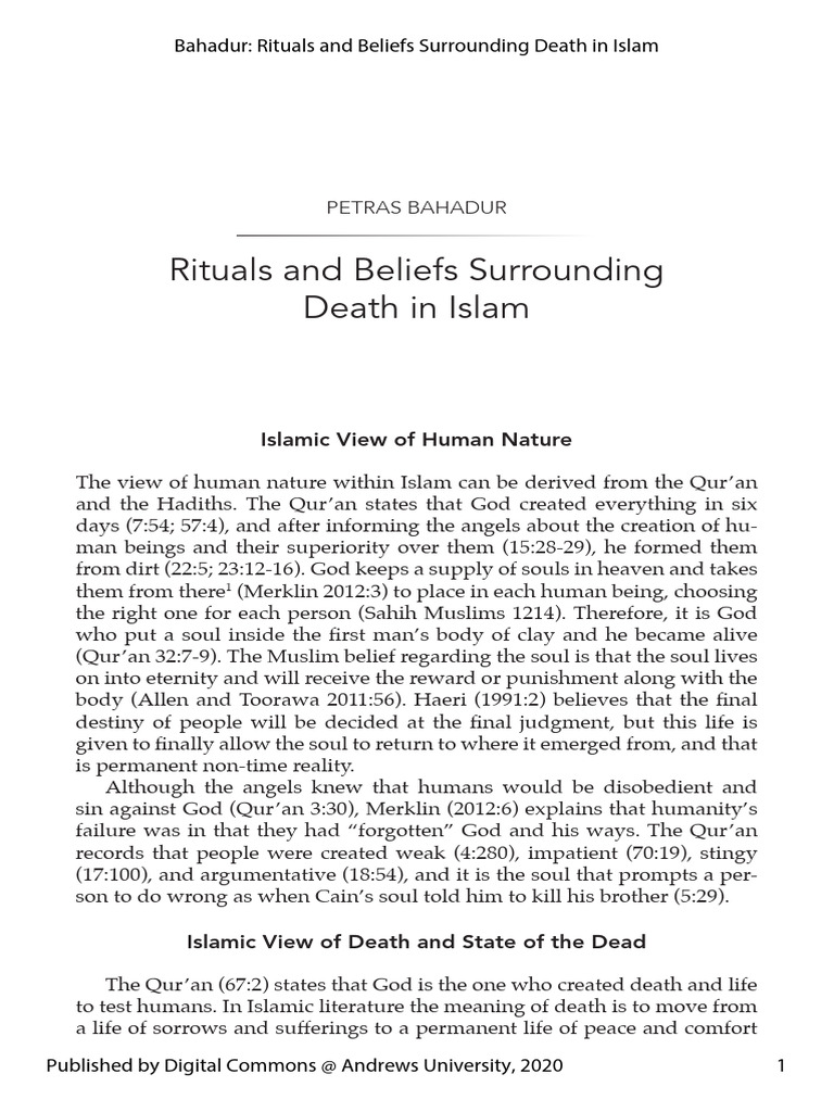 Islamic Death Rituals and Beliefs | PDF | Shia Islam | Abrahamic Religions