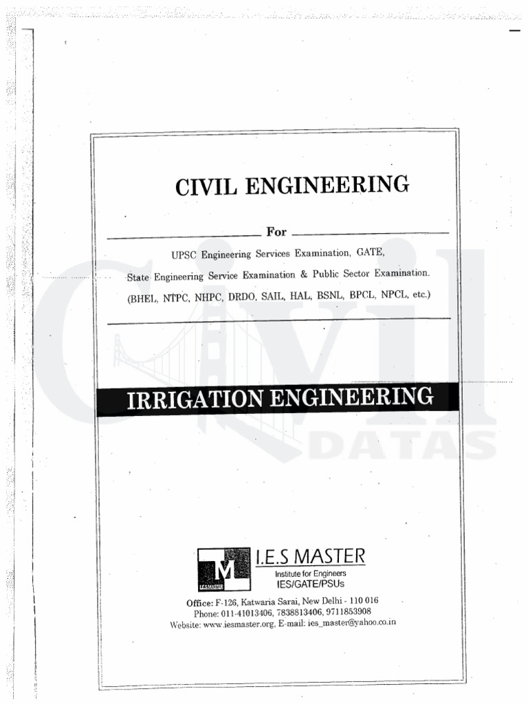 Irrigation Engineering | PDF