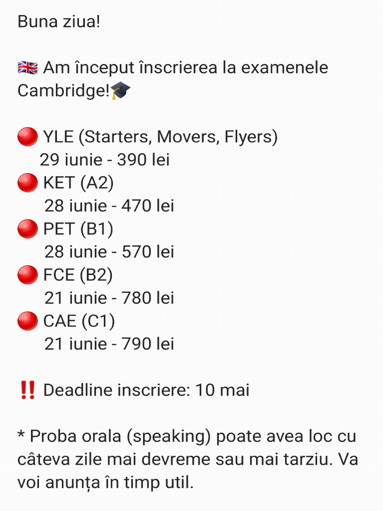Examene Cambridge 241018 104001 | PDF