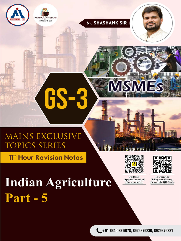Indian Agriculture Part - 5 | PDF | Small And Medium Sized Enterprises ...