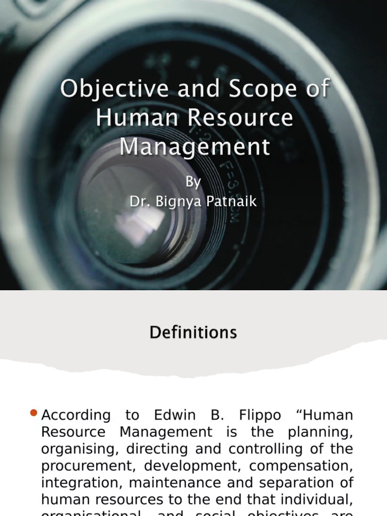 Objectives & Scope of HRM | PDF | Human Resources | Human Resource ...