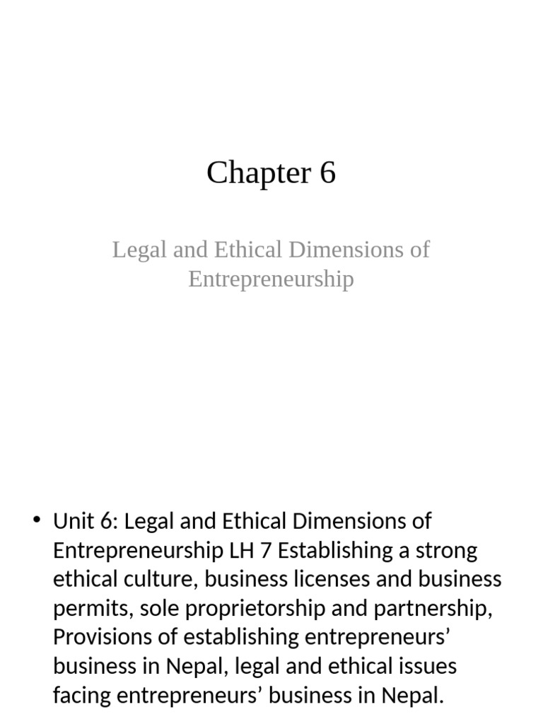 Entrepreneur Chapter 6 | PDF | Partnership | License
