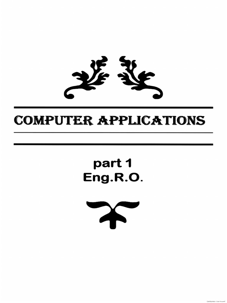 computer applications ,part 1 | PDF