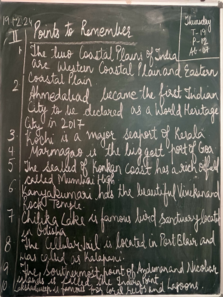 L-7 Points To Remember | PDF