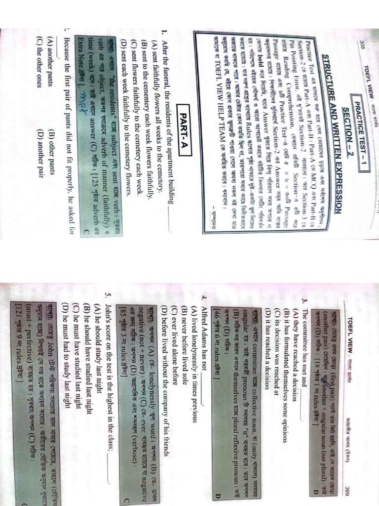 Cliffs TOEFL (Practice Test +2) | PDF