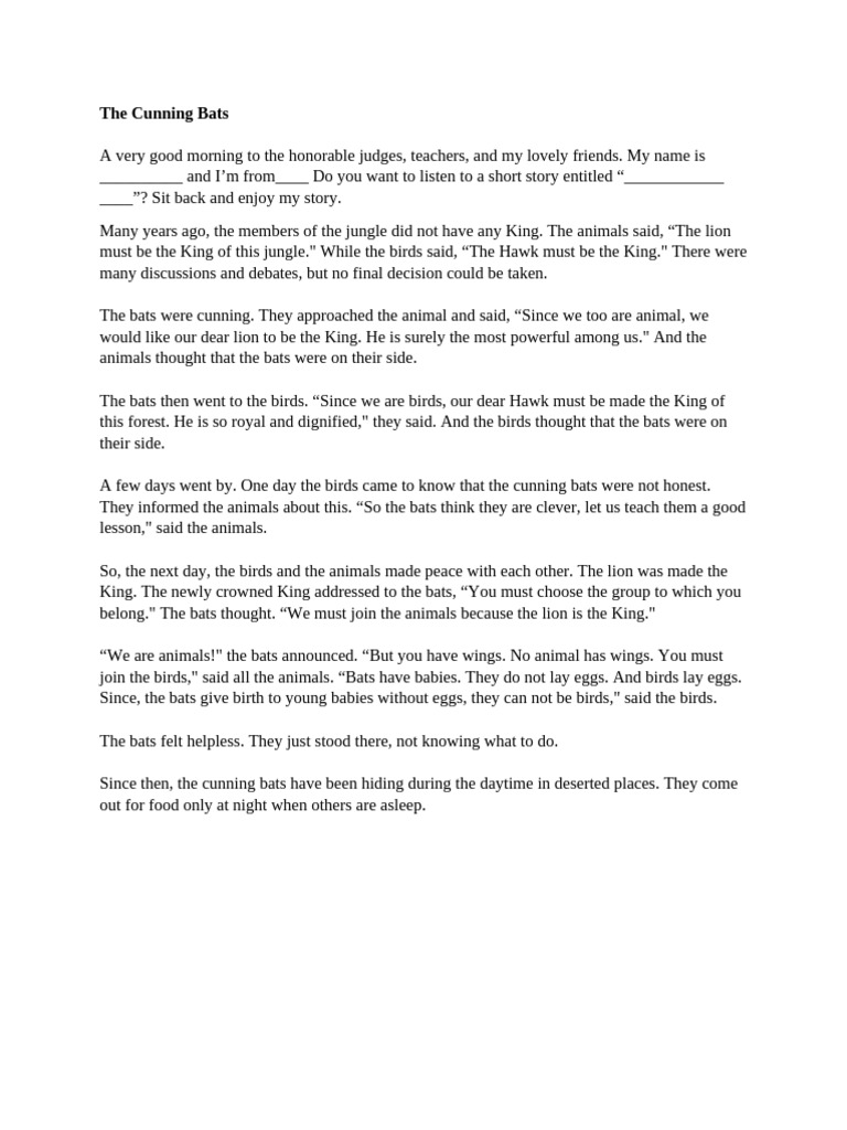 The Cunning Bats (Shin Hui or Elianna 4E) | PDF