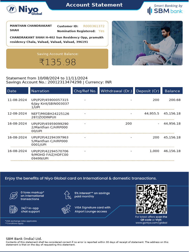 Do 2024nov11223757 Statement Unlocked - PDF 20241111 225830 0000 | PDF | Banking | Payments