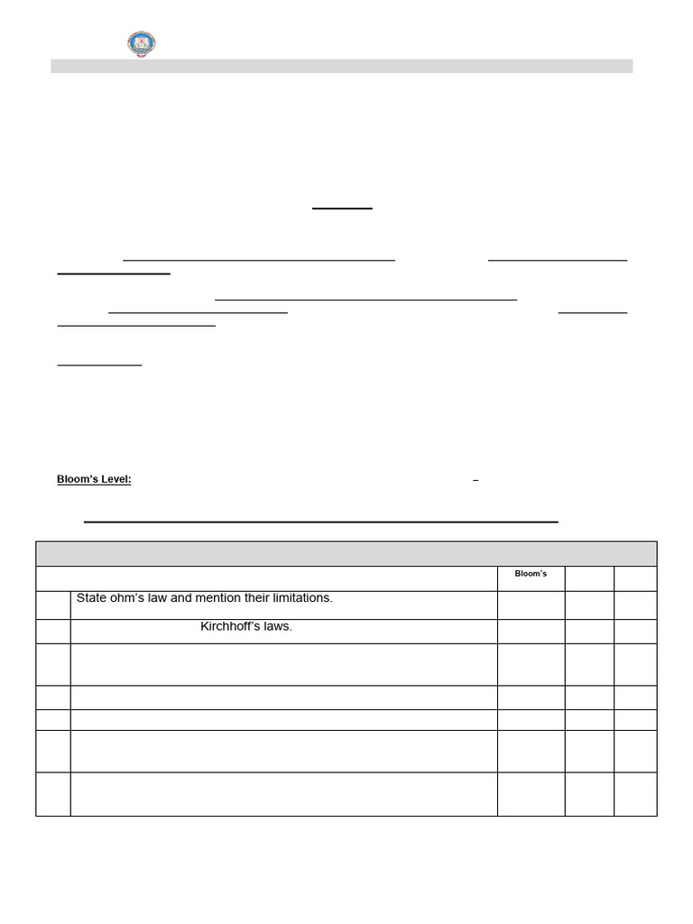 23 ES1102 - BEEE CSE All QB | PDF | Electrical Resistance And ...