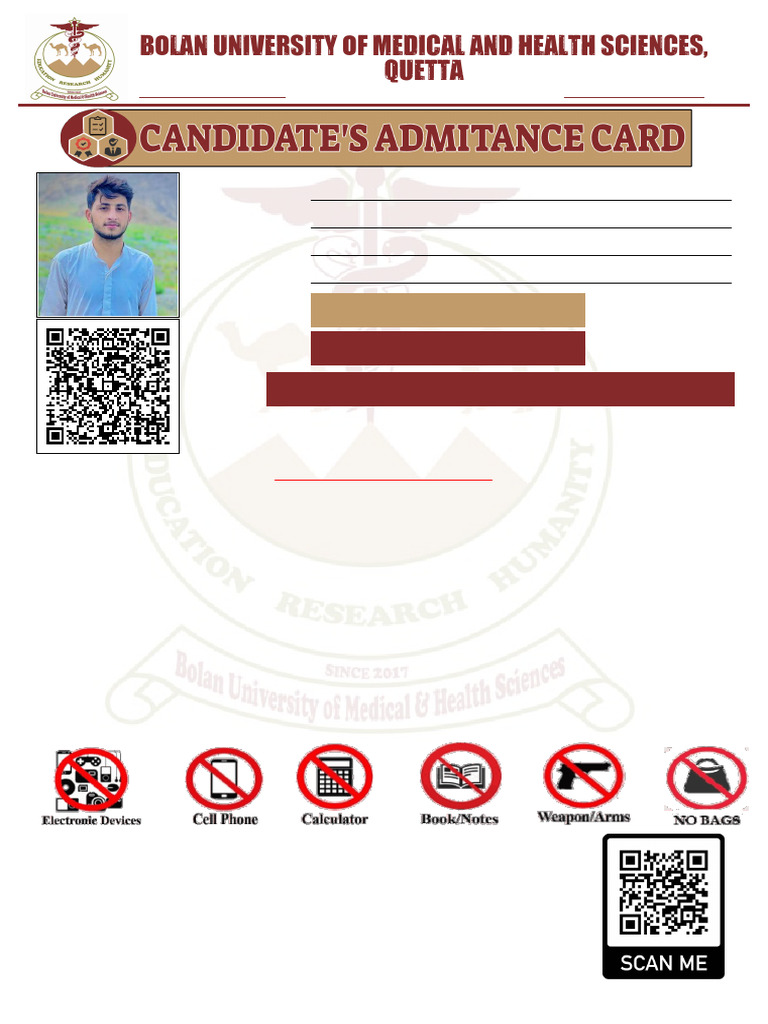 NCAT-2024 Admission Test Instructions | PDF