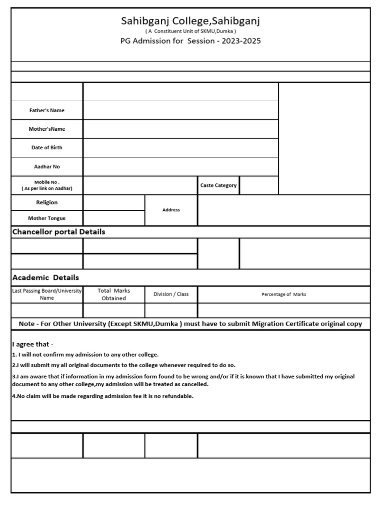 PG Undertaking | PDF