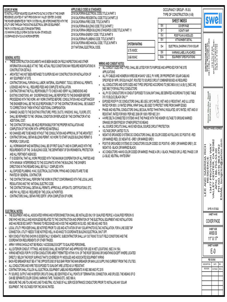 E-11 - Pdfplot15.hdi 15.01.047.000 - 000913 | PDF | Photovoltaic System | Electrical Wiring