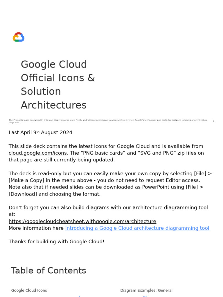 Google Cloud Icon Library Guide | PDF | Cloud Computing | Computer Network