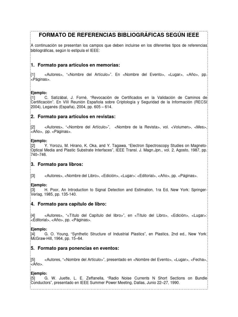 Formato Referencias | PDF