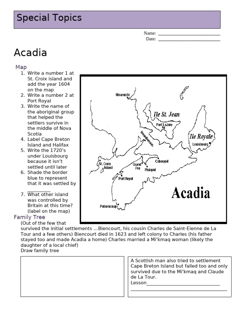 Colonial Acadia | PDF