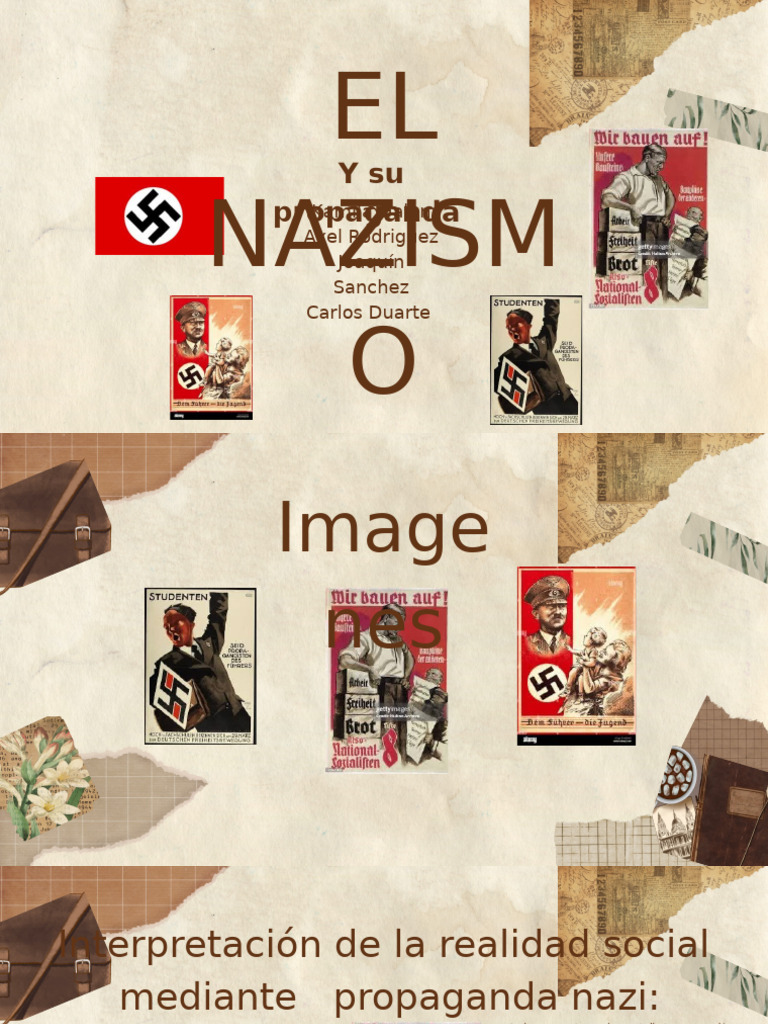 Brown Beige Vintage Scrapbook Ripped Paper History Project Presentation ...