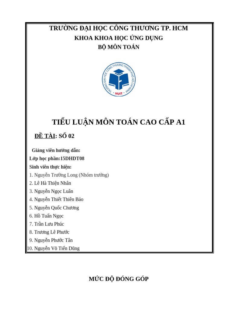 TOÁN-CAO-CẤP-A1_ĐỀ02 | PDF