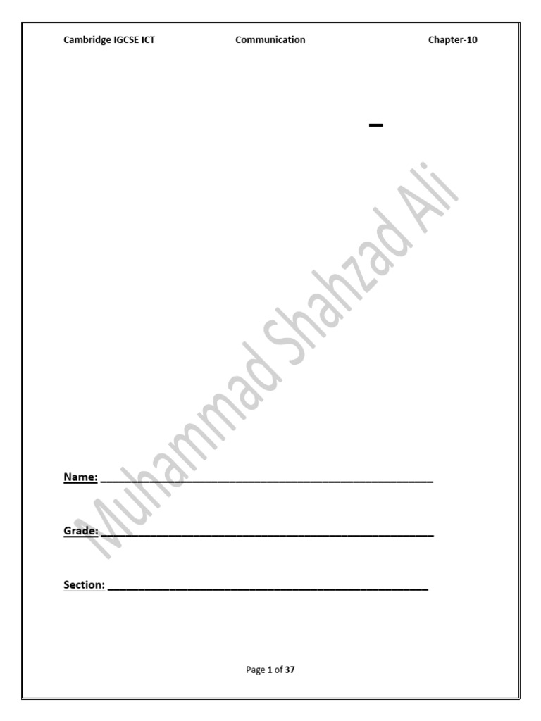 IGCSE ICT Communication Past Papers 2020-2023 | PDF | Internet | World ...