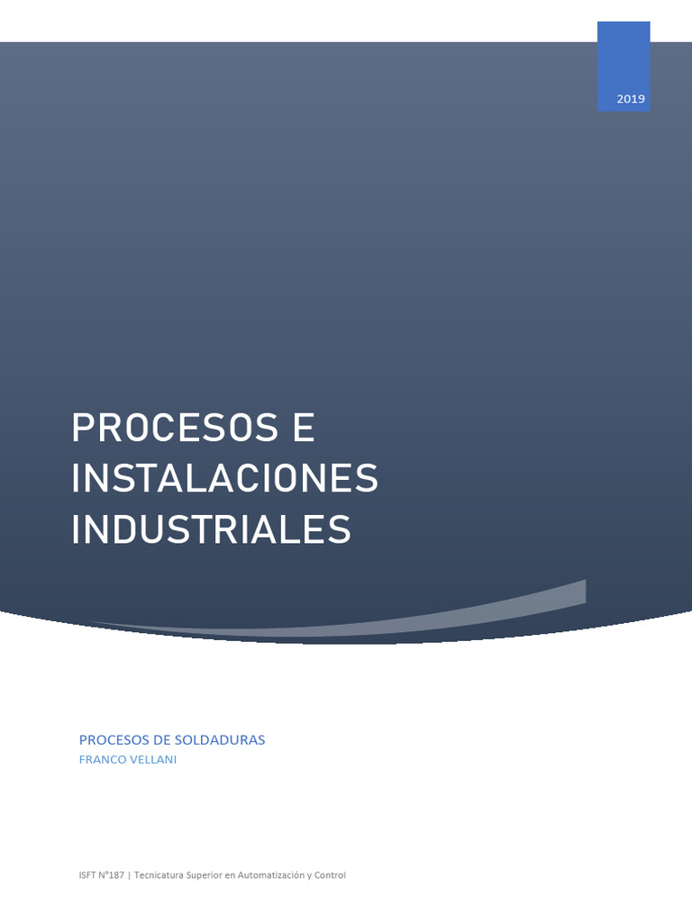 Procesos de Soldaduras | PDF | Soldadura | Construcción