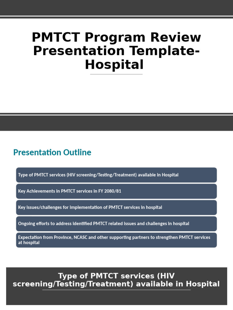 Hospital PMTCT Presentation Template | PDF