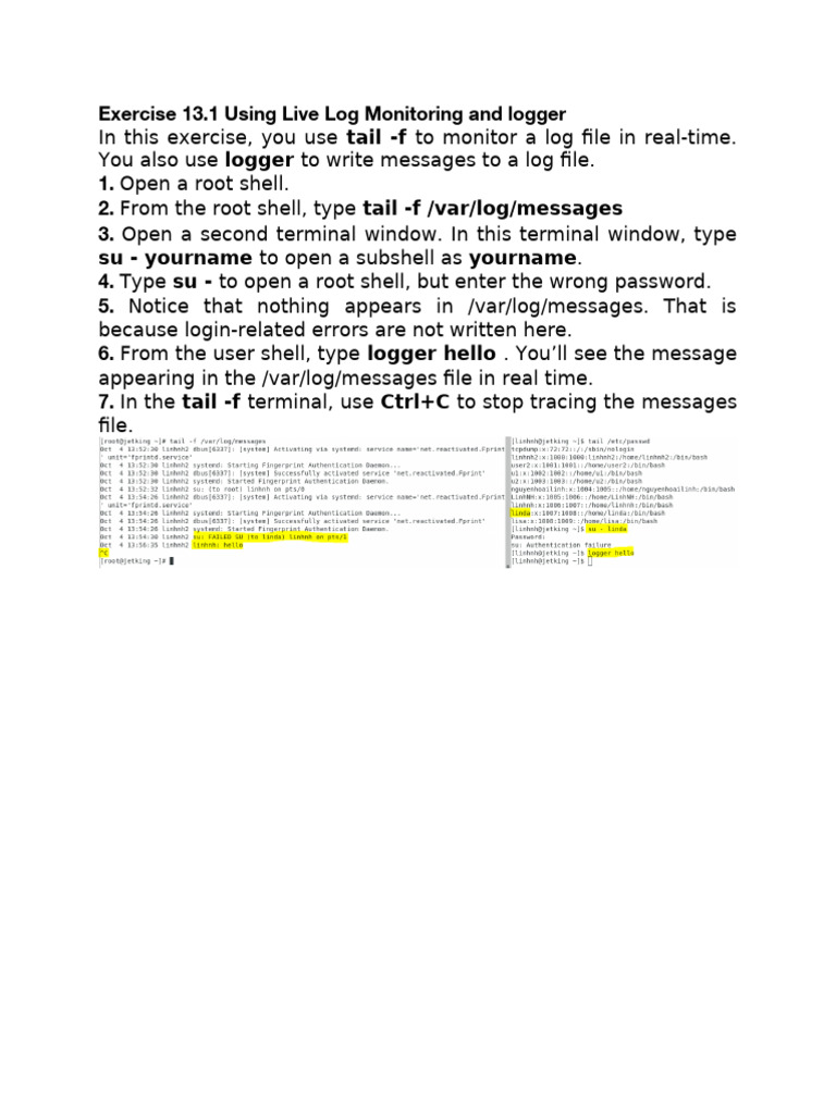 LAB 13 - Configuring Logging | PDF | Apache Http Server | Superuser