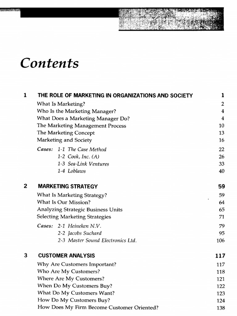 Marketing Management Text and Cases | PDF