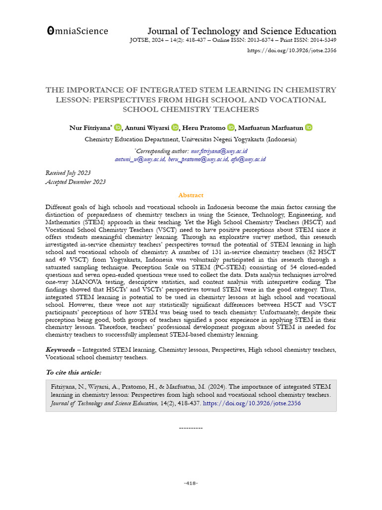 2 | PDF | Science, Technology, Engineering, And Mathematics | Teachers