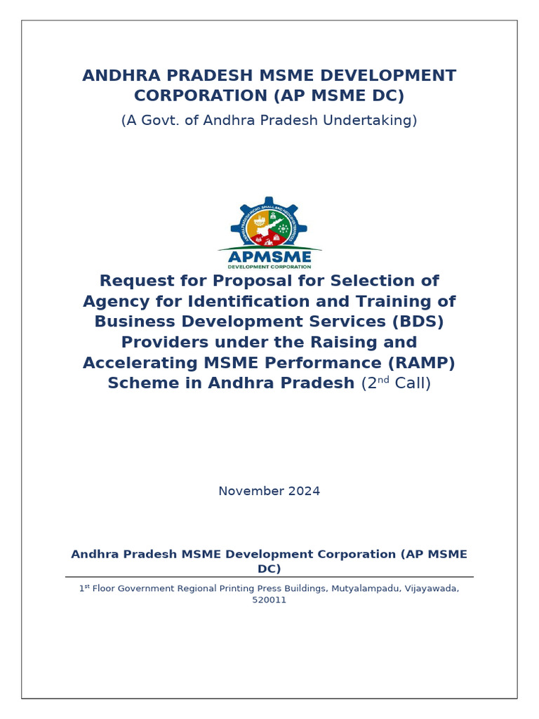 BDS RfP 2nd+Call Final | PDF | Request For Proposal | Addendum