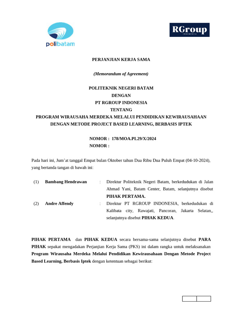 Draft Moa Event Bisnis Mahasiswa | PDF