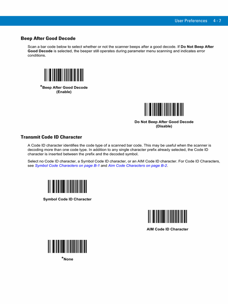 LS1203 - BeepAfterGoodDecode | PDF