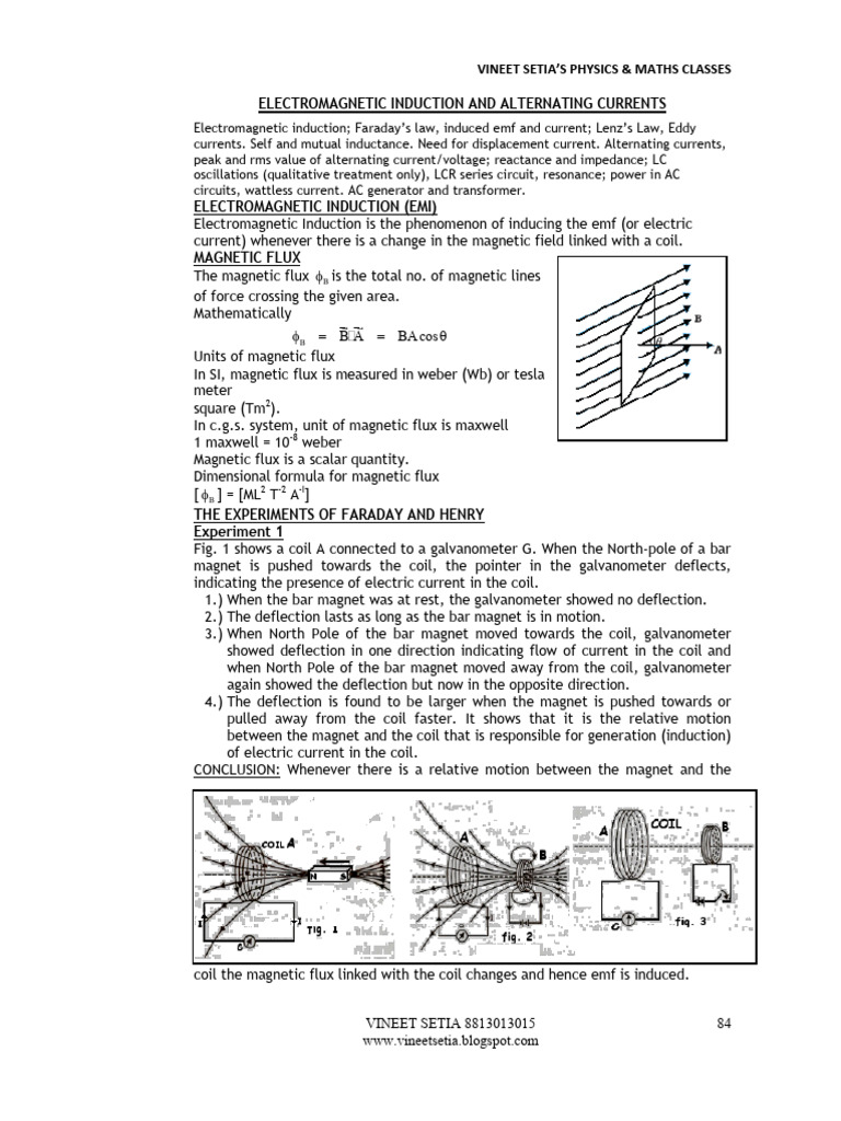 Electromagnetic Induction | PDF | Electromagnetic Induction | Inductor