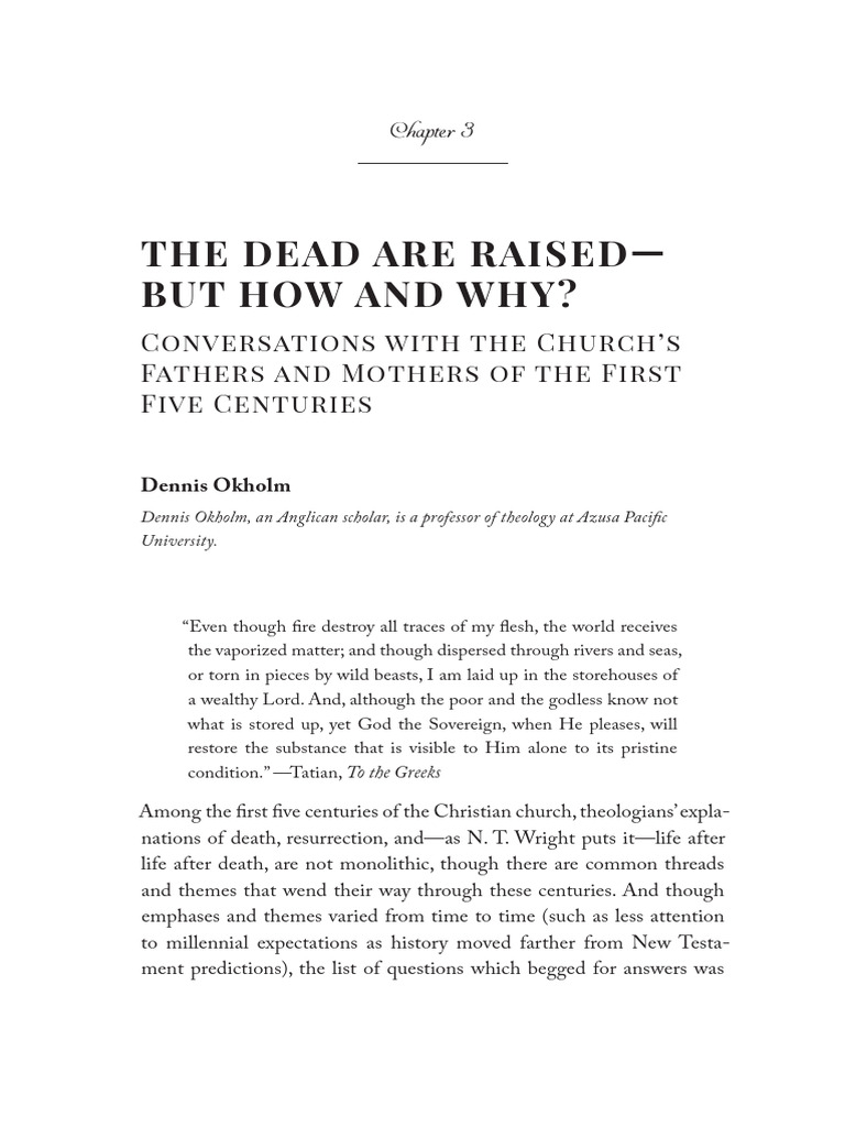 Early Church Views on Resurrection | PDF | Resurrection Of Jesus | Jesus