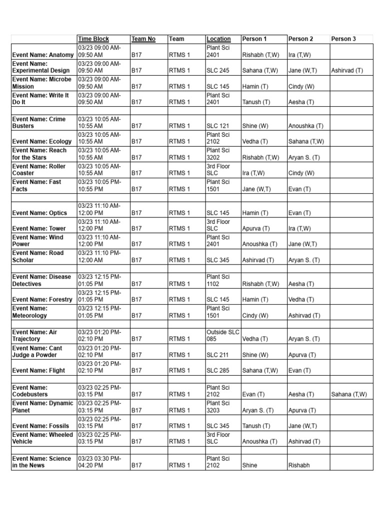State Schedule 2024 FINAL - Sheet1 | PDF