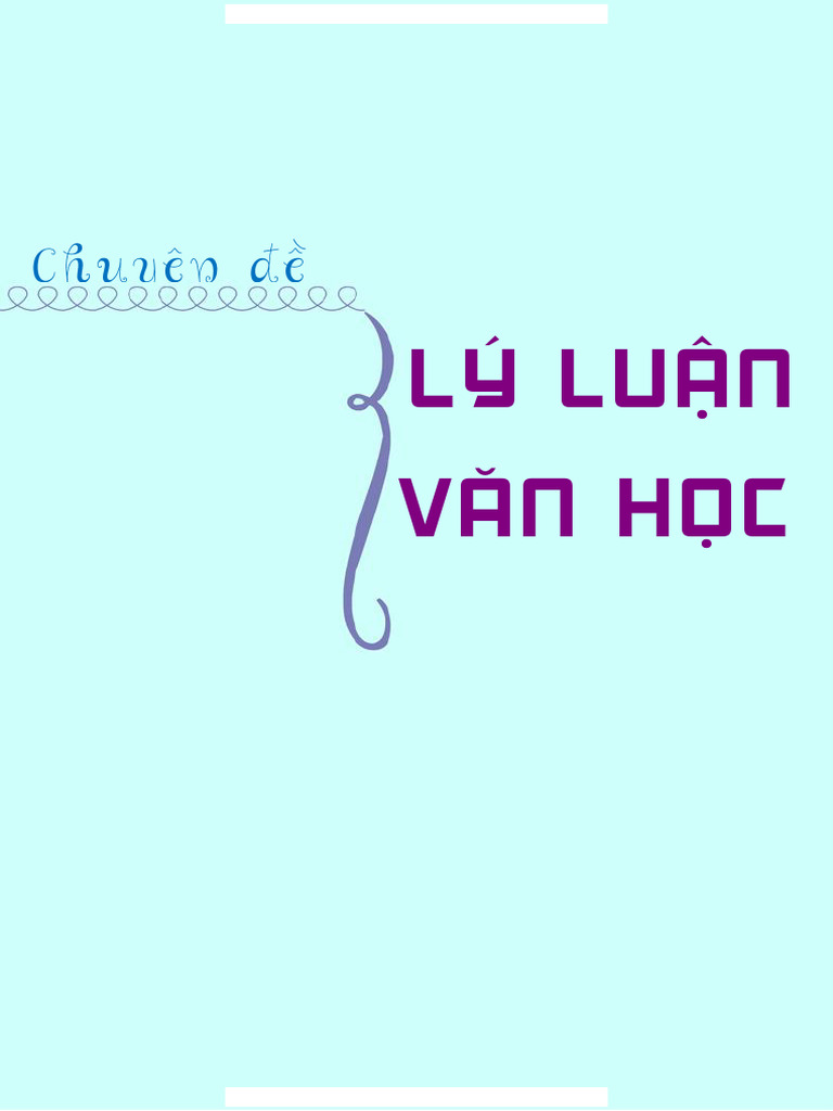 Chuyên đề LLVH (sơ lược) | PDF