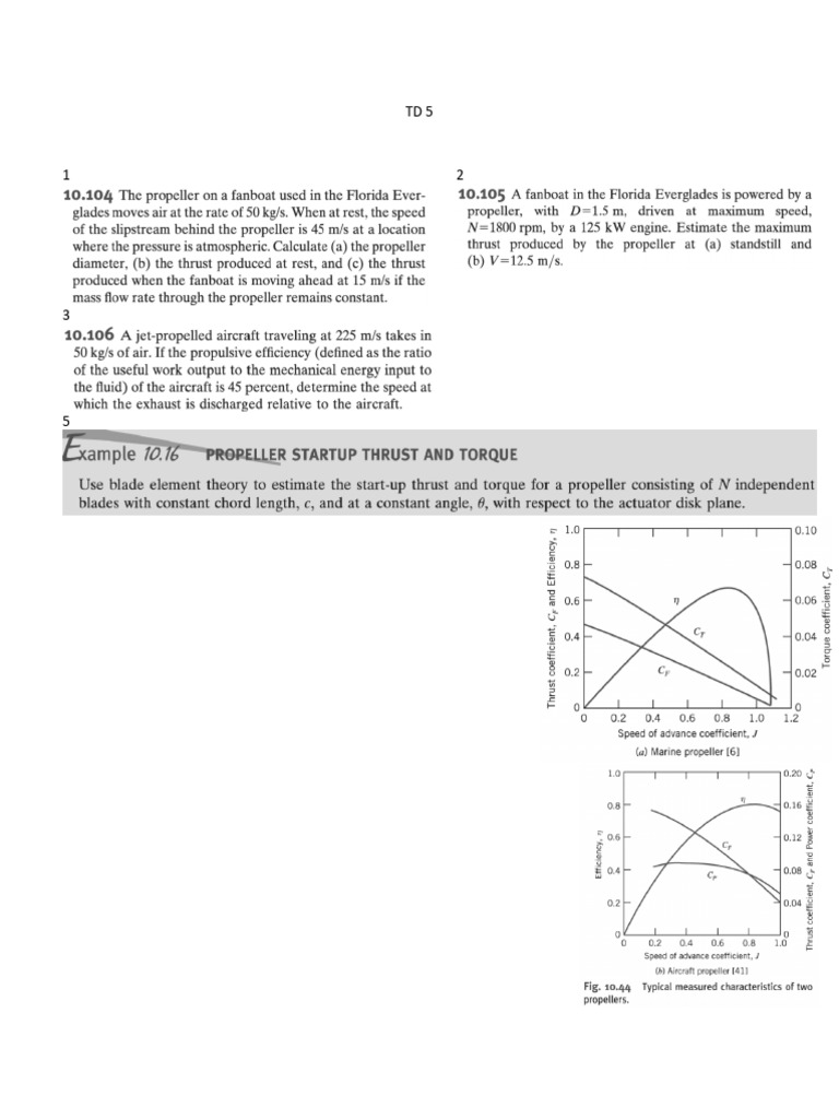 TD5. Open propeller | PDF