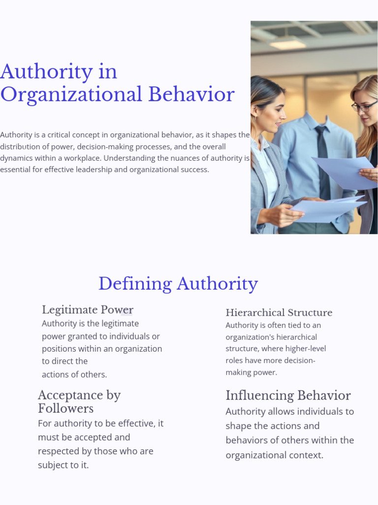 Understanding Authority in Organizations | PDF | Power (Social And ...
