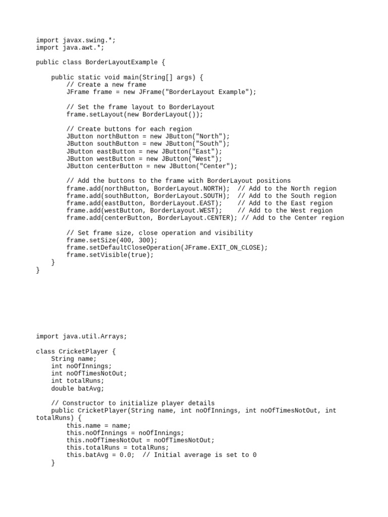 slip 18 | PDF | Software Development | Object Oriented Programming