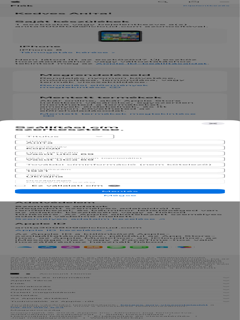 Account Home - Apple (HU) | PDF