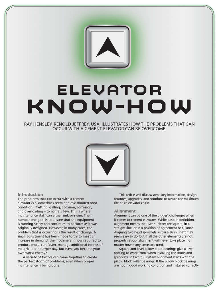 Elevator Know How by Ray Hensley | PDF | Wear | Corrosion