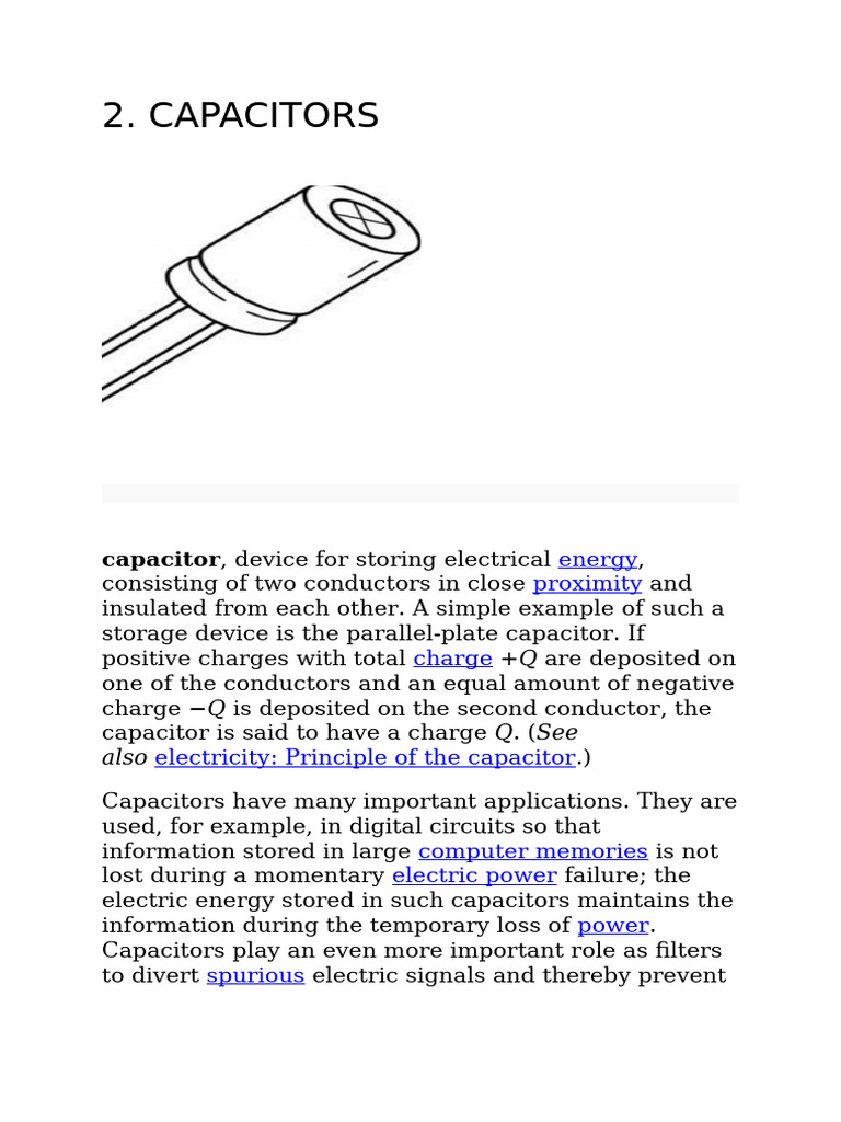 capacitor | PDF