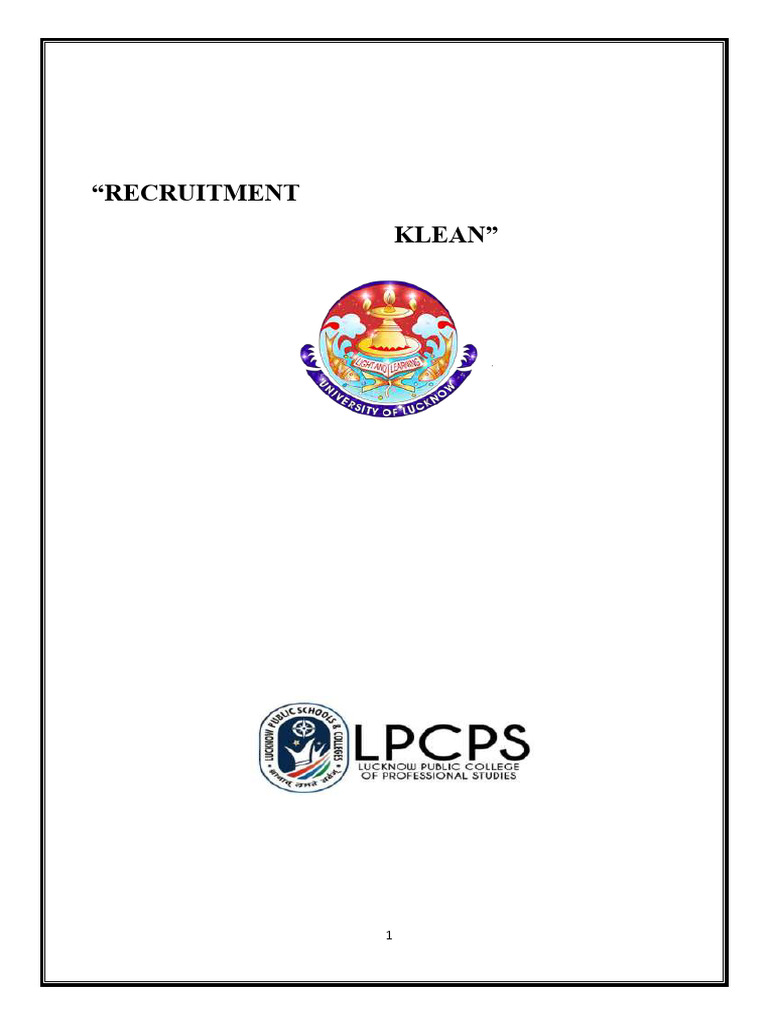 COOK-N-KLEAN (1) (2) | PDF | Recruitment | Résumé