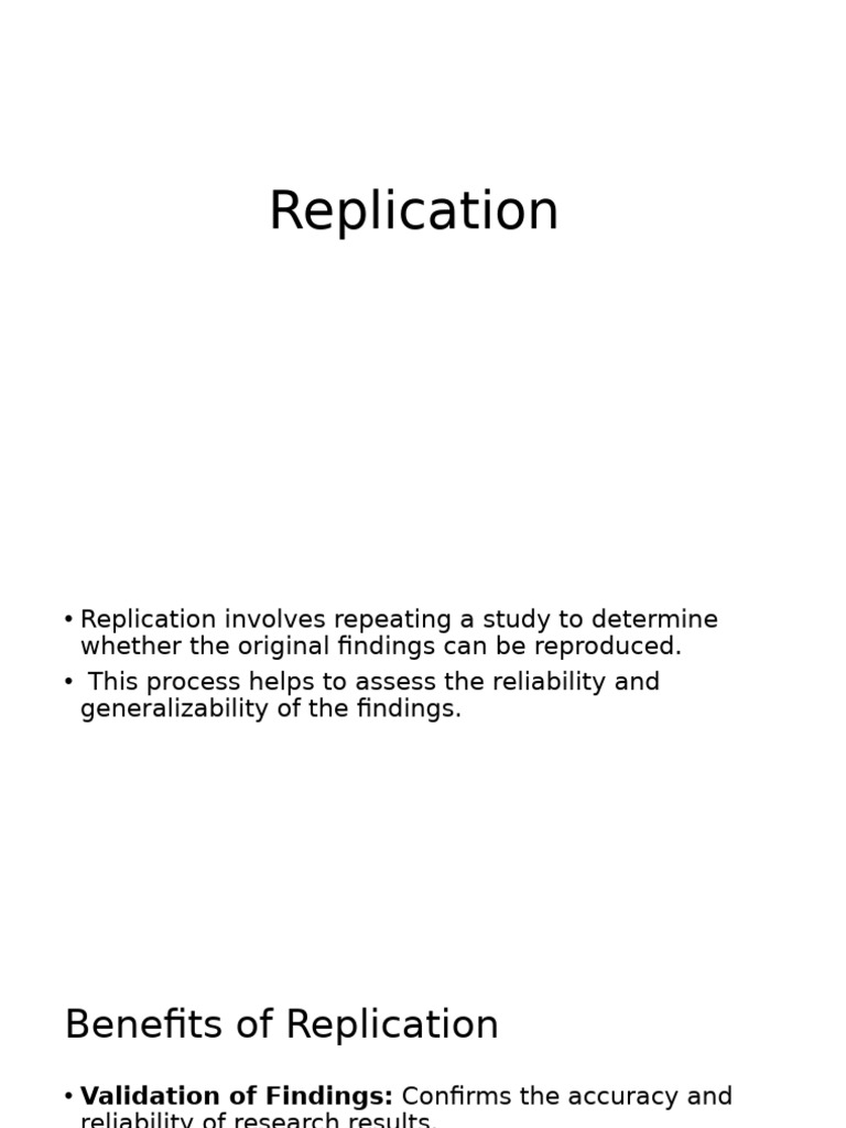 Replication& Triangulation | PDF | Methodology | Qualitative Research