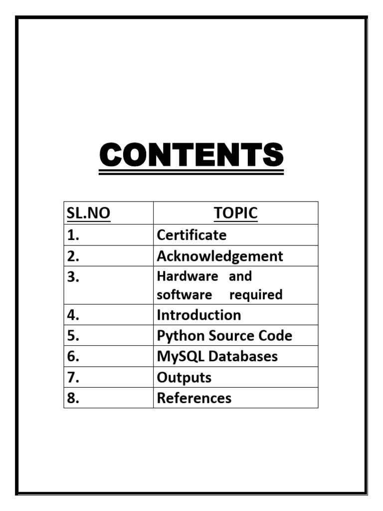 cs original project | PDF | My Sql | Databases
