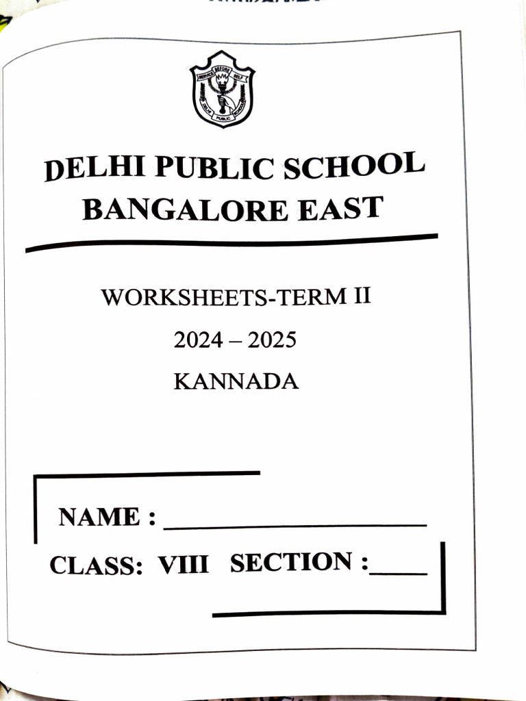 G8 Term 2 WS Booklet DPS -g8b1 | PDF