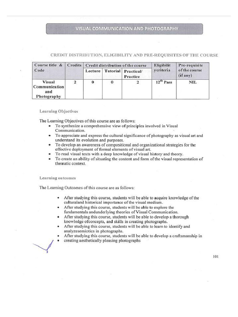 Sec Visual Communication and Photography | PDF