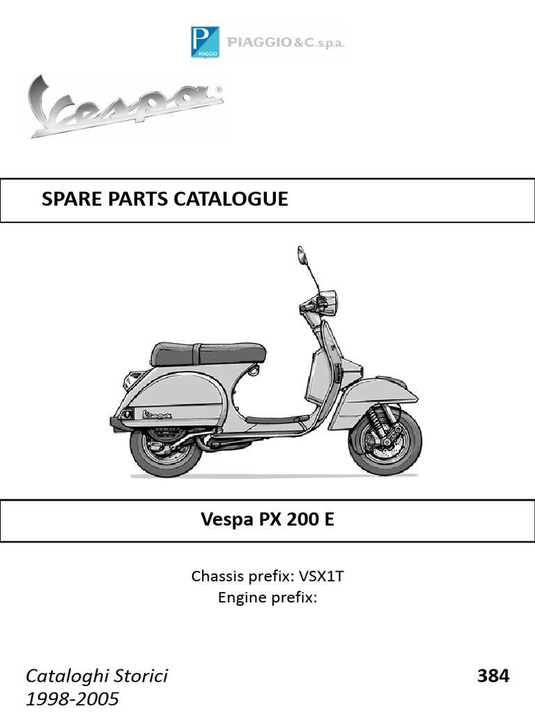 Vespa PX 200 E | PDF | Road Transport | Road Infrastructure