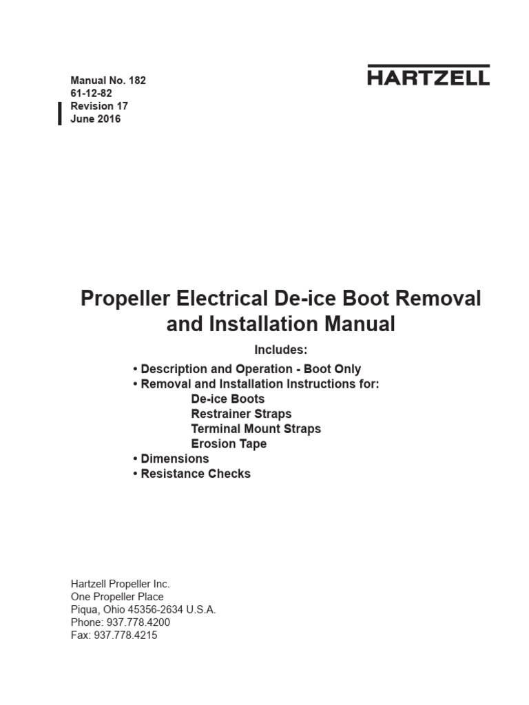 PROPELLER De-ICE REM-INST MANUAL | PDF | Electrical Connector | Aviation