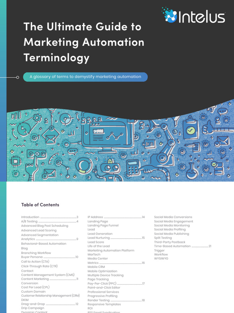 The Ultimate Guide To Marketing Automation Terminology A Glossary of Terms To Demystify ...